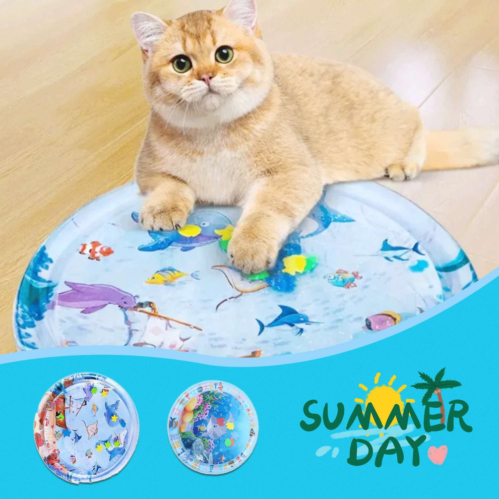 Summer Cooling Pet Water Bed Cushion Ice Pad Dog Sleeping Square Mat F ...